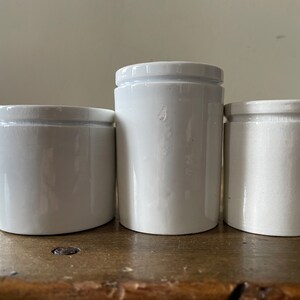 3 Antique French Ointment Pots - Etsy