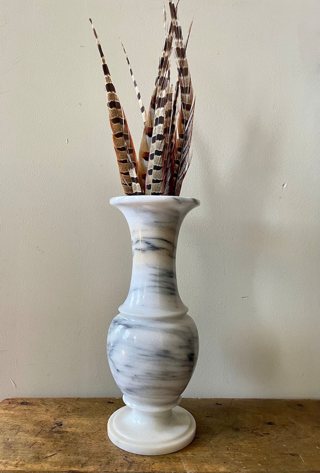 12” Gorgeous Marble Vase - Etsy