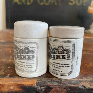 Antique La Reine Ointment Pots With Lids - Etsy