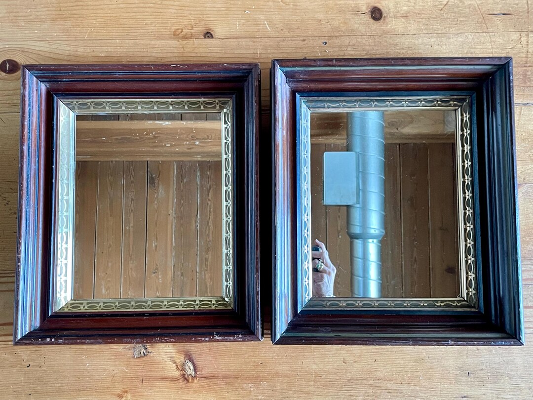 Antique Walnut Victorian Mirrors - Etsy