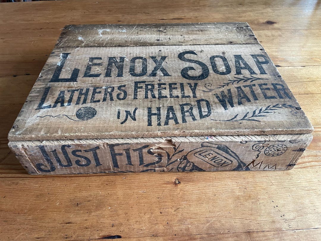 Antique Advertising Crate Storage Bin Box Tray - Etsy