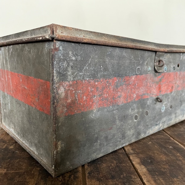 Galvanized Tool Box - Etsy