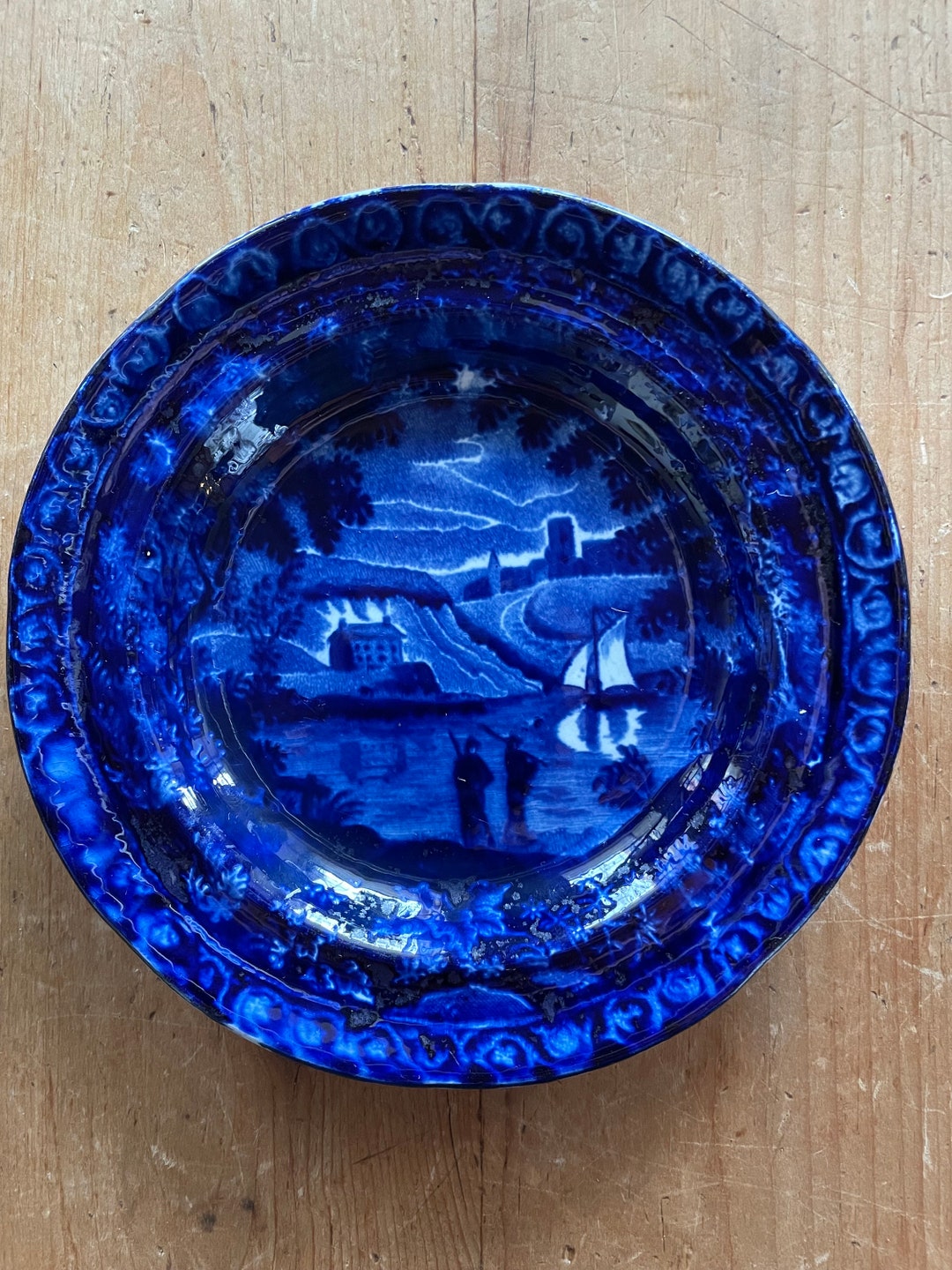 Antique Clews Historical Blue Plate Circa 1810’s - Etsy