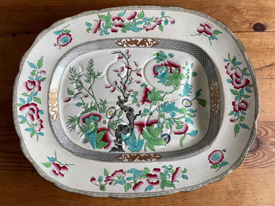 Minton Indian Tree Meat Platter - Etsy