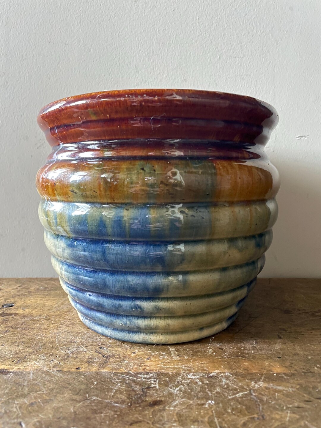 Mccoy Pottery Beehive Jardiniere - Etsy