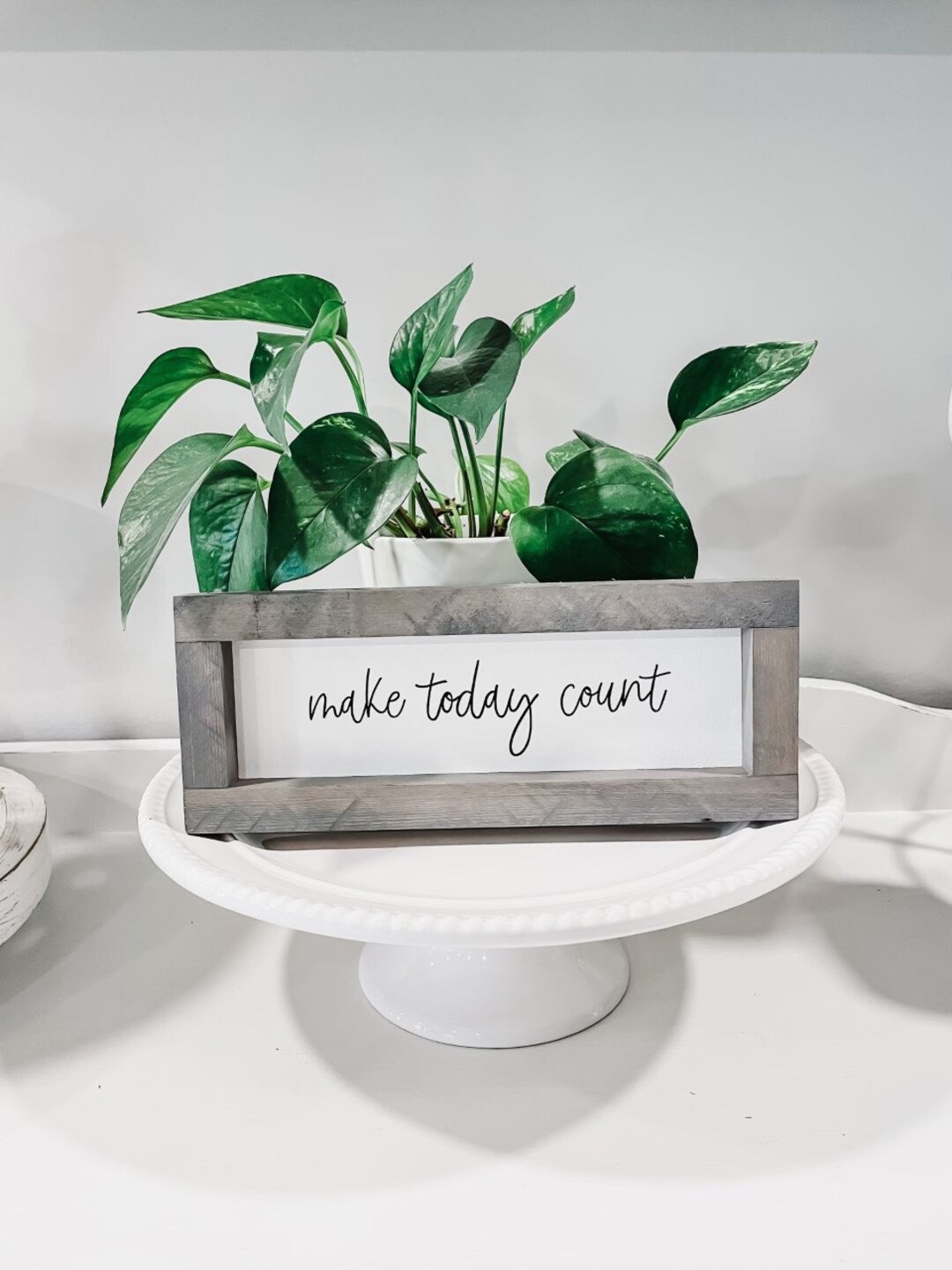 Make Today Count - Framed, Wood Sign - Painted Lettering - Daily ...