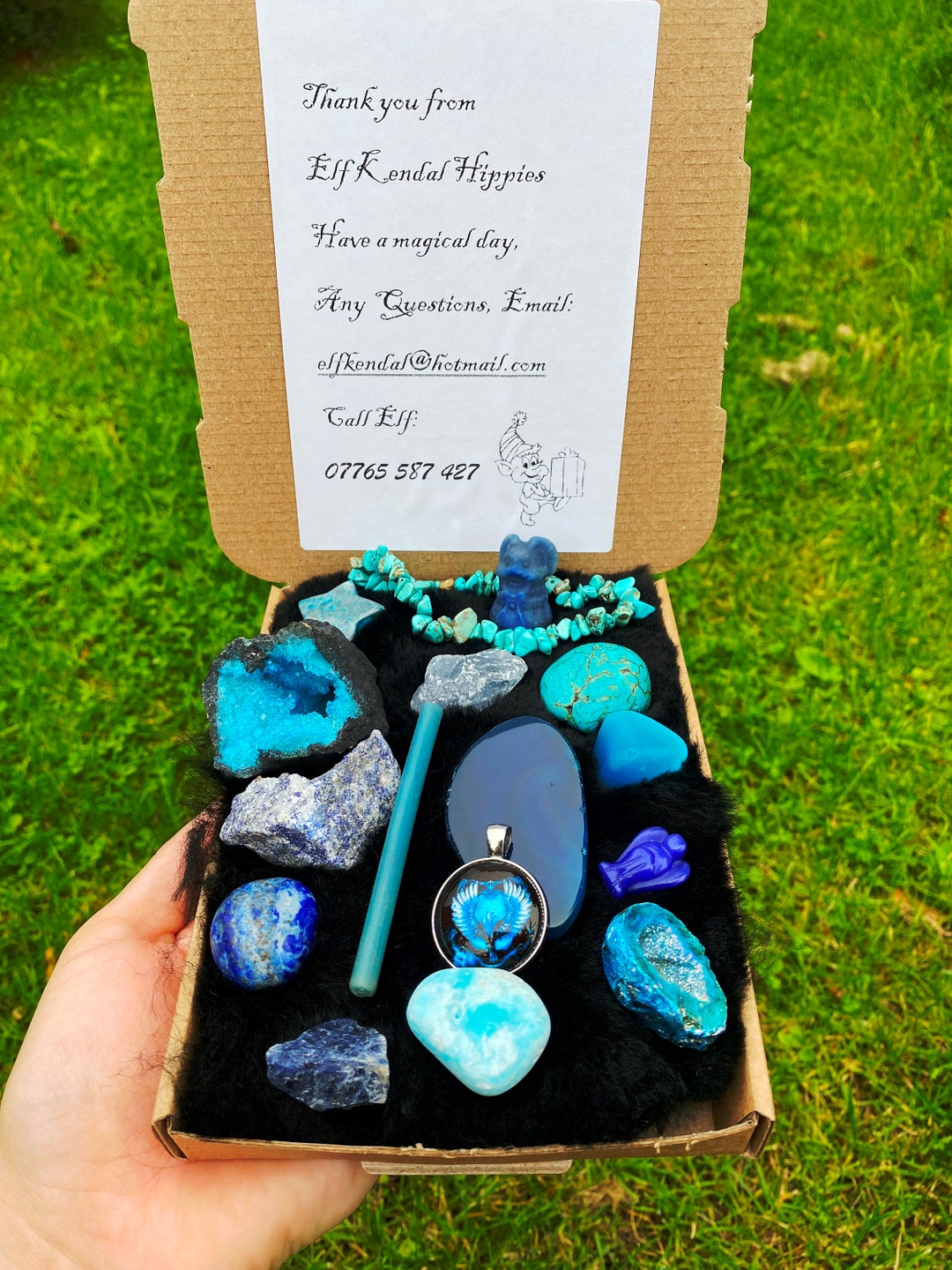 Ravenclaw Inspired Gemstone Box Set Christmas Wizard Crystals Blue ...