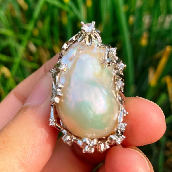 Big Pearl Ring - Etsy