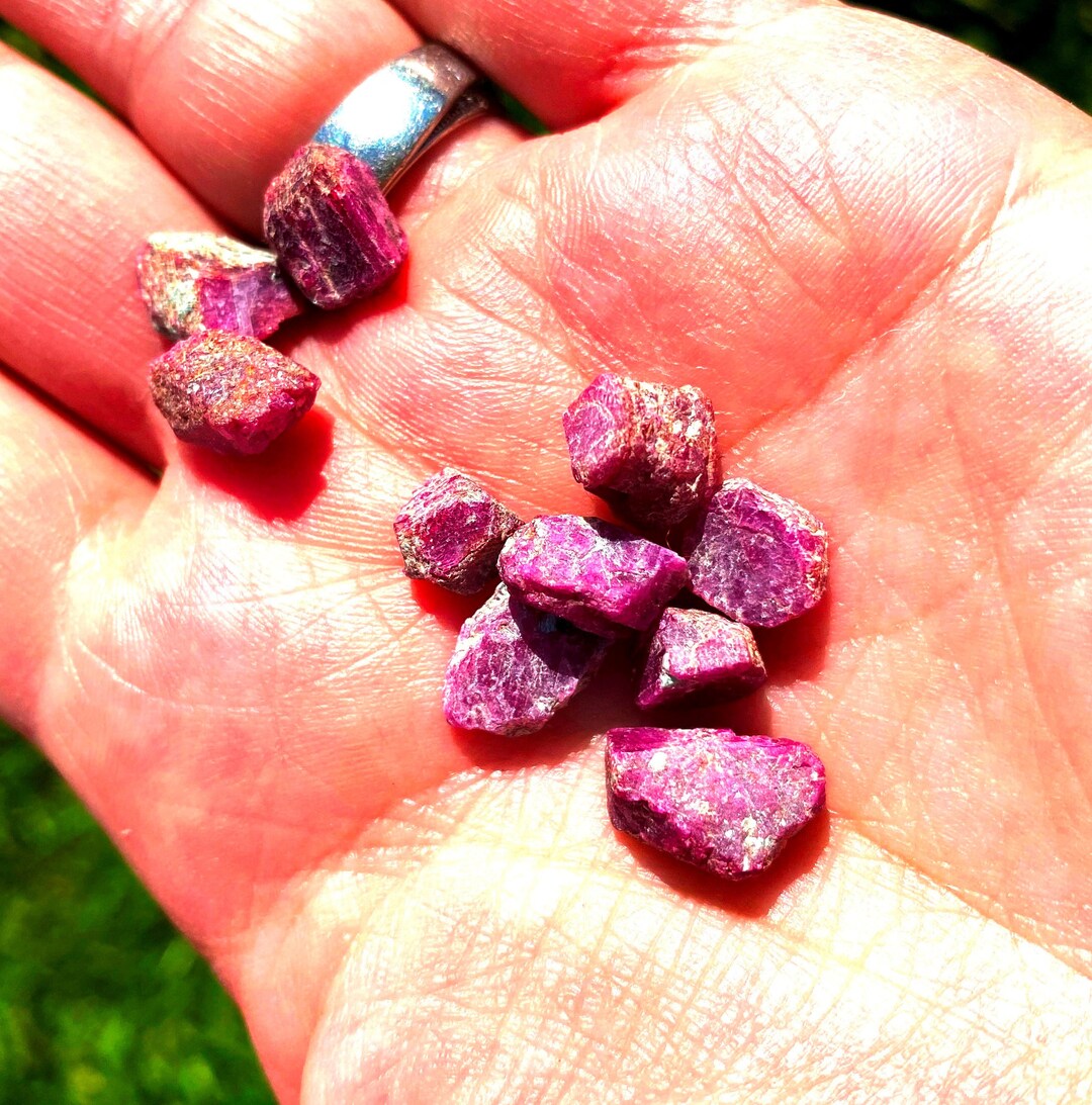 Ruby July Birthstone, Ruby Gem Deep Pink Red Burmese Rubies of Good ...