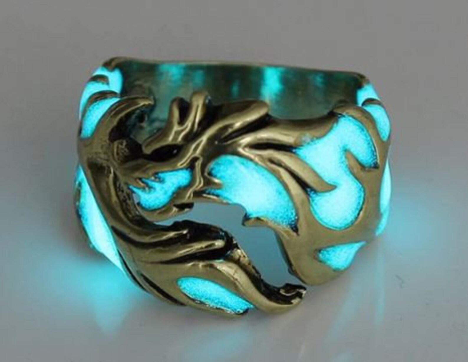 Glowing Dragon Ring Glow in Dark Glowing Ring Dragon Ring - Etsy