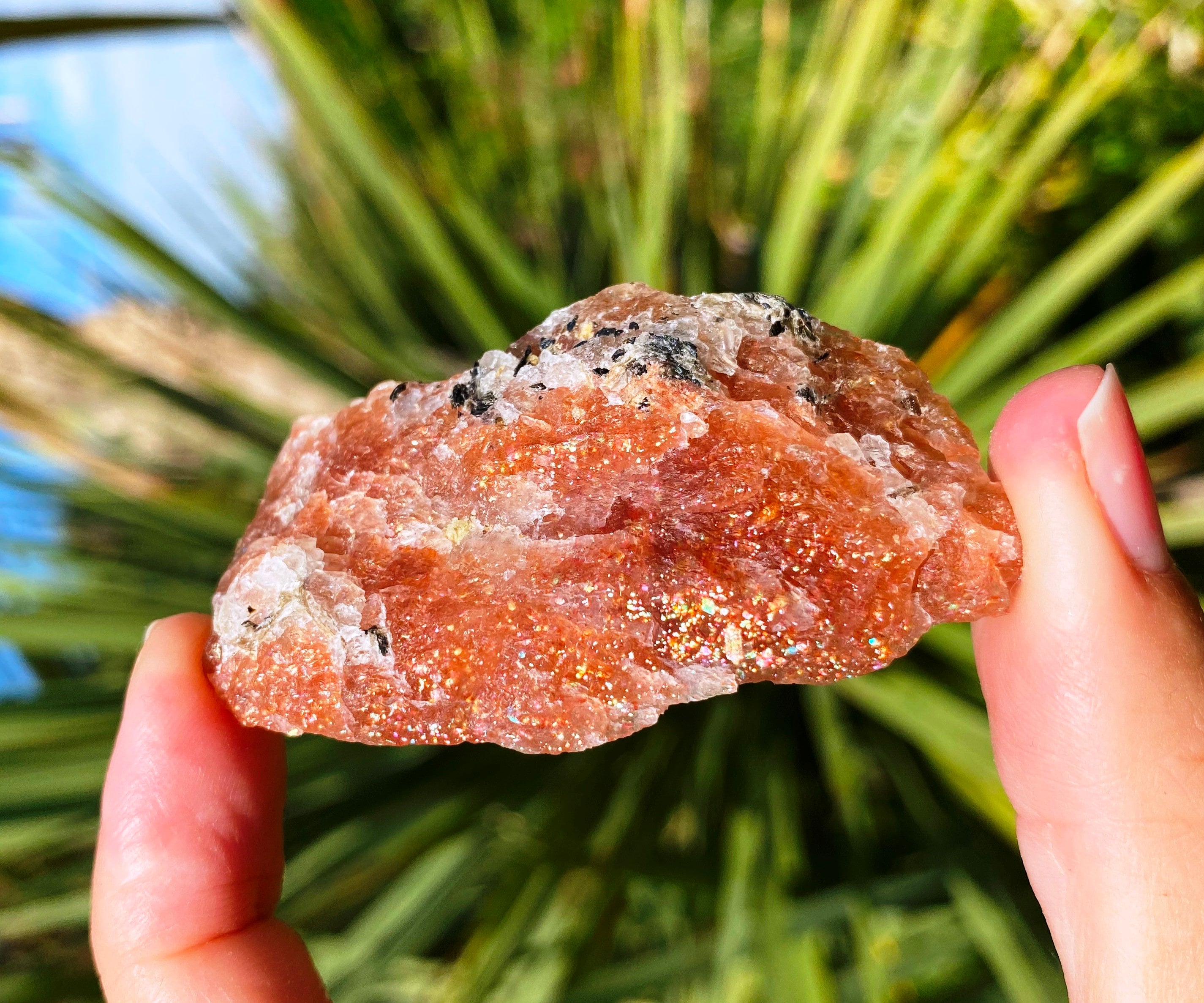 Raw crystal sunstone Raw sun stone Natural sunstone gem | Etsy