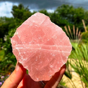 Love Stone Quartz Pink Quartz Raw Rough Crystal Pink Raw - Etsy UK