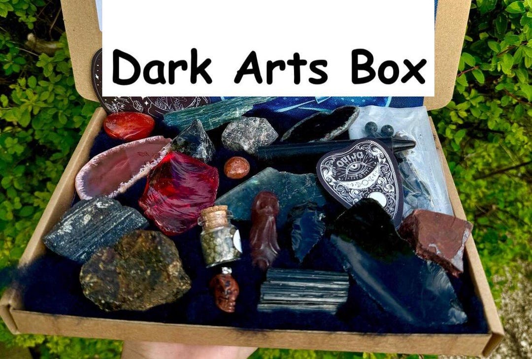 Defence of Dark Arts Gemstone Gift, Halloween Spooky Treats Gothic ...