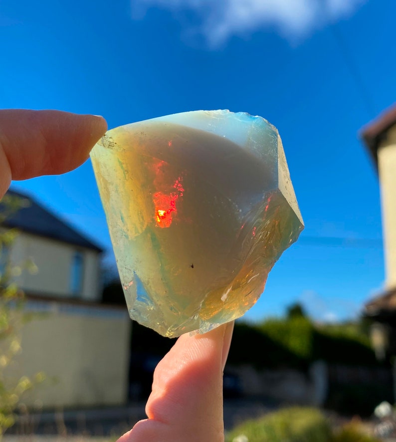 Opalite Raw Crystal October Birthstone Raw Opalite Chunk - Etsy UK