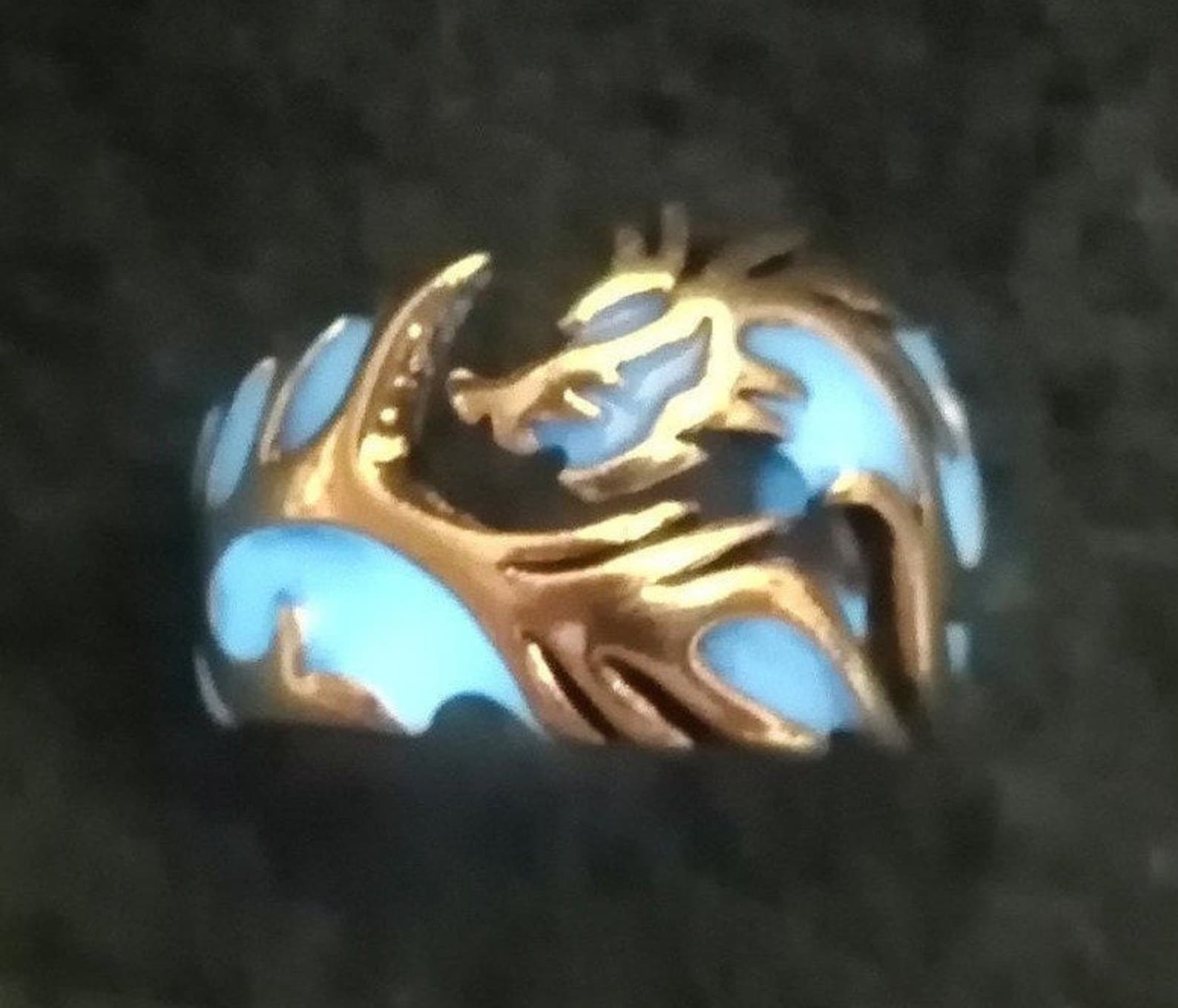 Glowing Dragon Ring Glow in Dark Glowing Ring Dragon Ring - Etsy