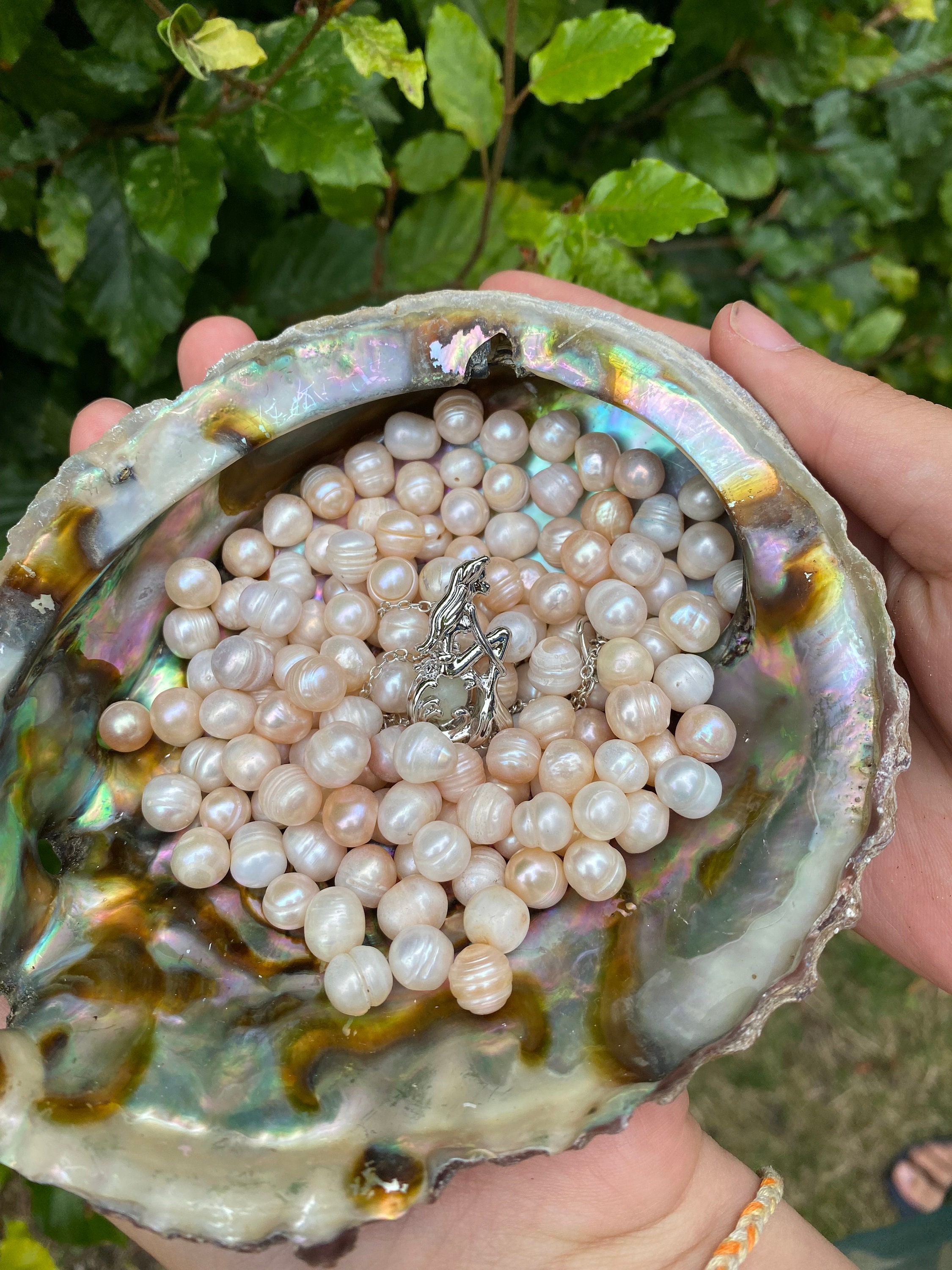 Full Pearl Stone Real Pearl Stones Water Pearls Uk Follow - Etsy UK