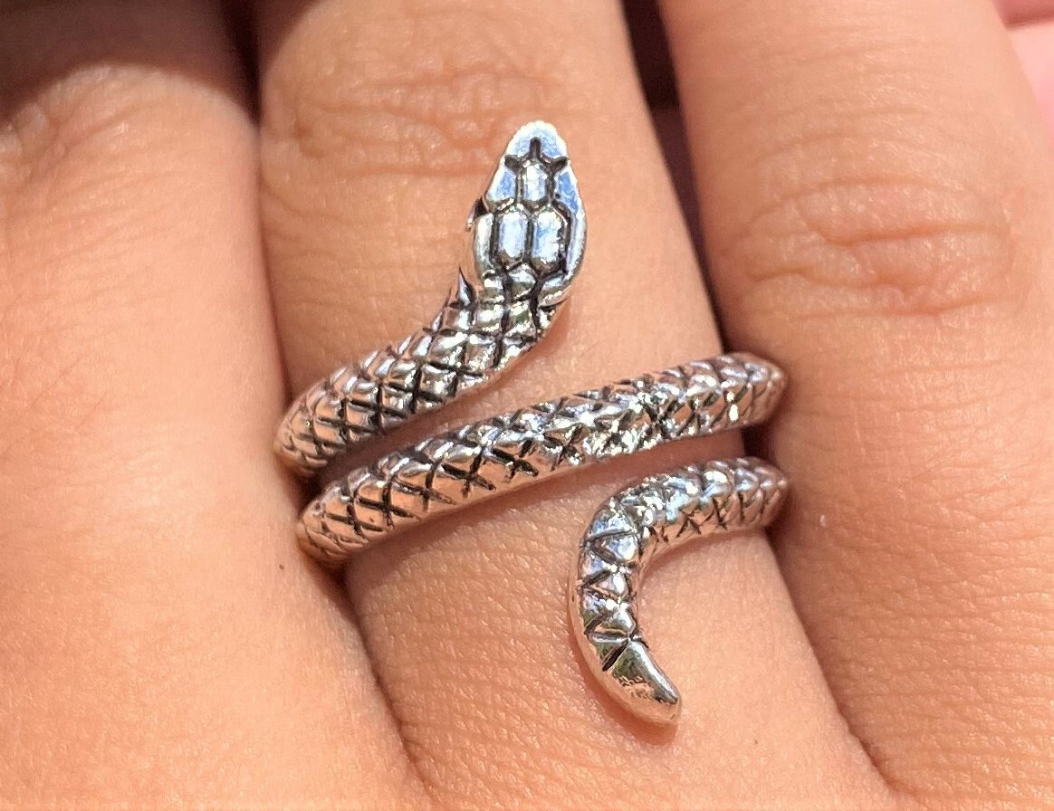 Anillo de serpiente de plata anillo de serpiente reino unido | Etsy