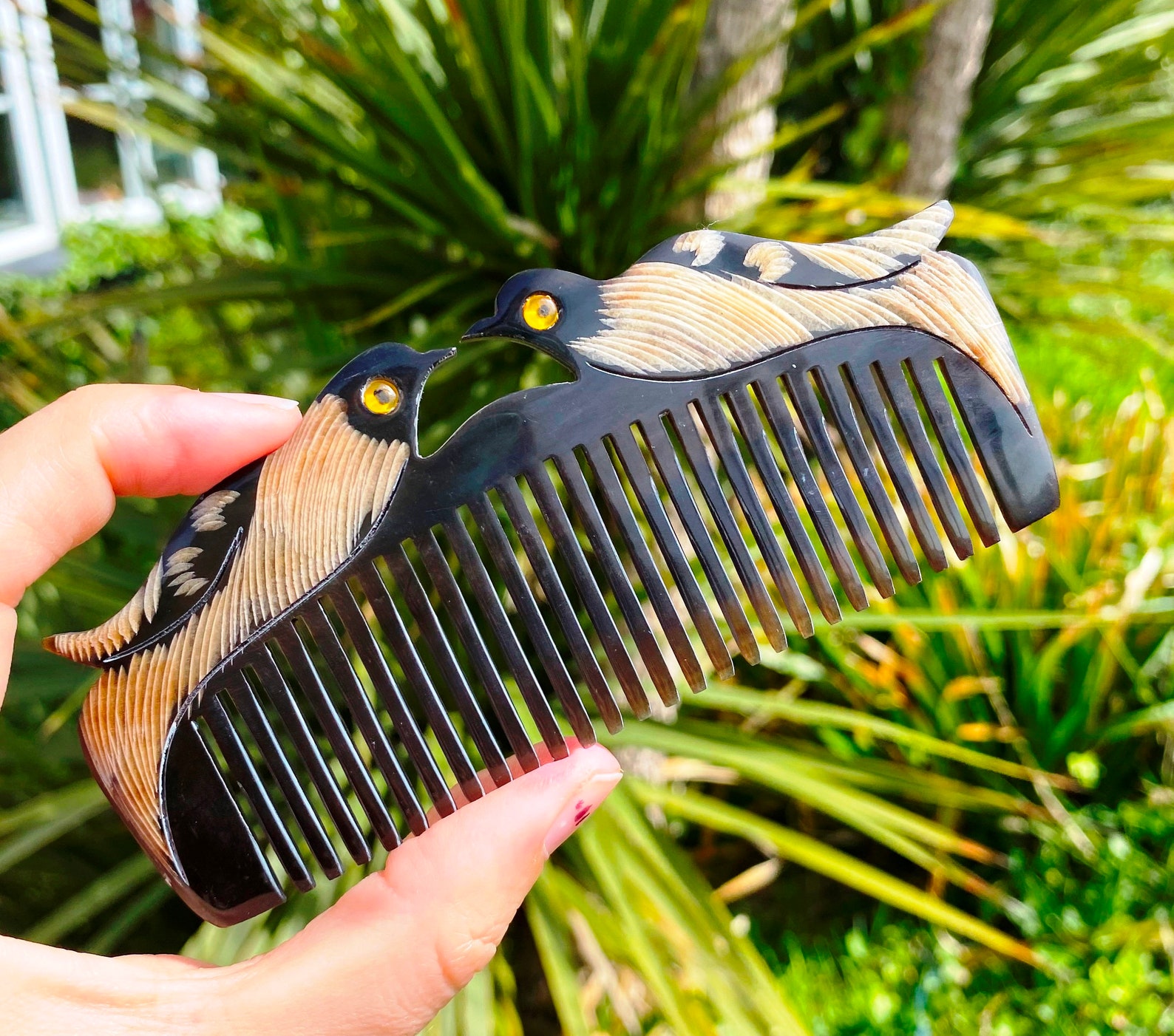 Black Horn Comb 13 Cm Horn Comb Pocket Horn Comb Ox Horn - Etsy UK