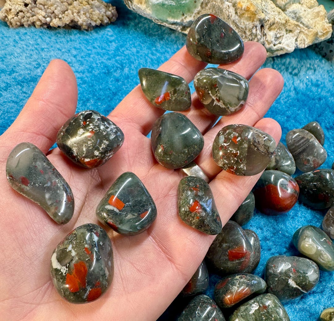 Tumbled Bloodstone Healing Crystals Protection Stone Gem Blood Stone ...