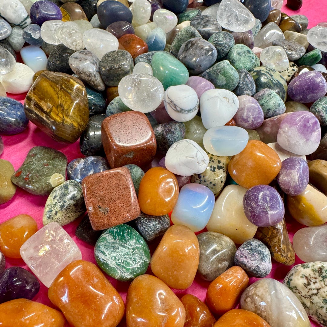 Mixed 2.2lb Tumblestones Natural Crystal Only Tumbles by Kilo, Mixed ...