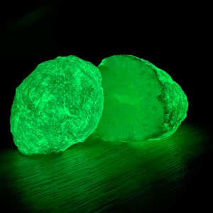 Glow Geode, Magic Crystal, Raw Geode Raw Crystal, Glow in Dark Crystal ...