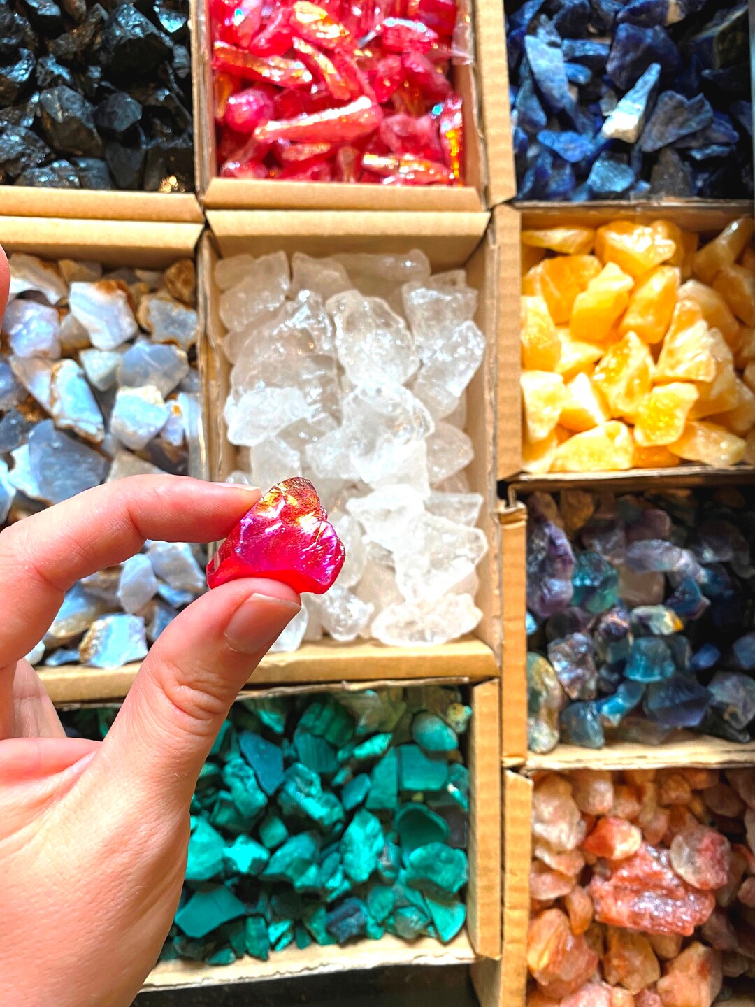 Easter Treasure Box, Treasure Hunt Crystals, Natural Stone Gems ...