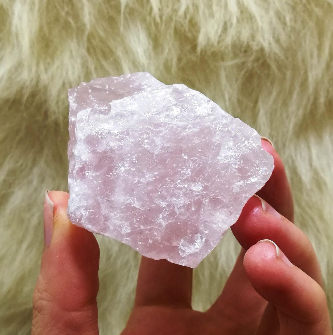 Raw crystal pink quartz chunk rough rose quartz healing rose | Etsy