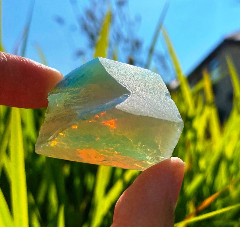 Opalite Raw Crystal October Birthstone Raw Opalite Chunk - Etsy