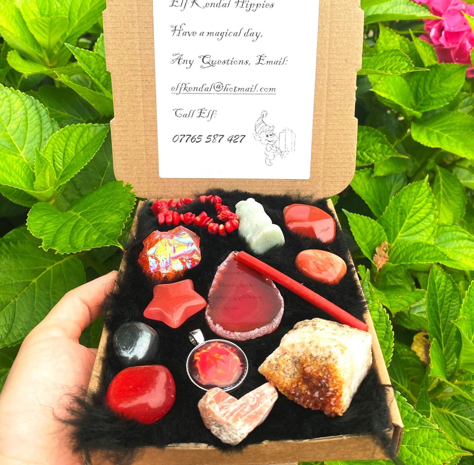 Gryffindor Inspired Stone Set, Courage Crystal Box Bravery Gemstones ...