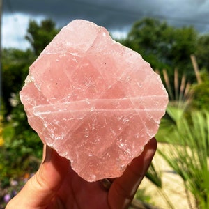 Love Stone Quartz Pink Quartz Raw Rough Crystal Pink Raw - Etsy UK