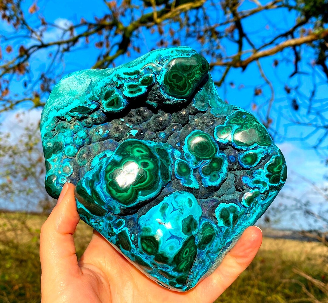 Malachite With Chrysocolla Called Bubbles, an Exquisite Mineral Example ...