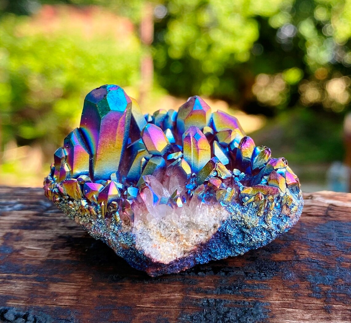 Fire Crystal Raw Crystal Cluster Flame Crystal Points - Etsy UK