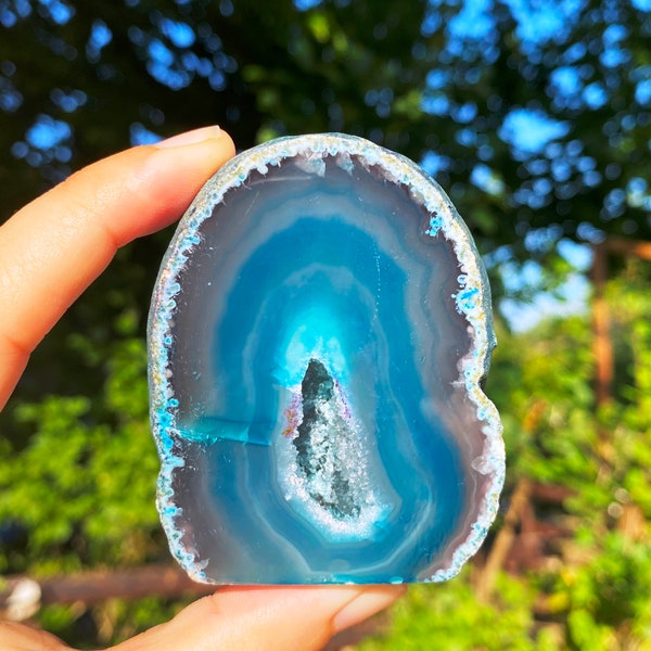 Agate Druzy Geode - Etsy