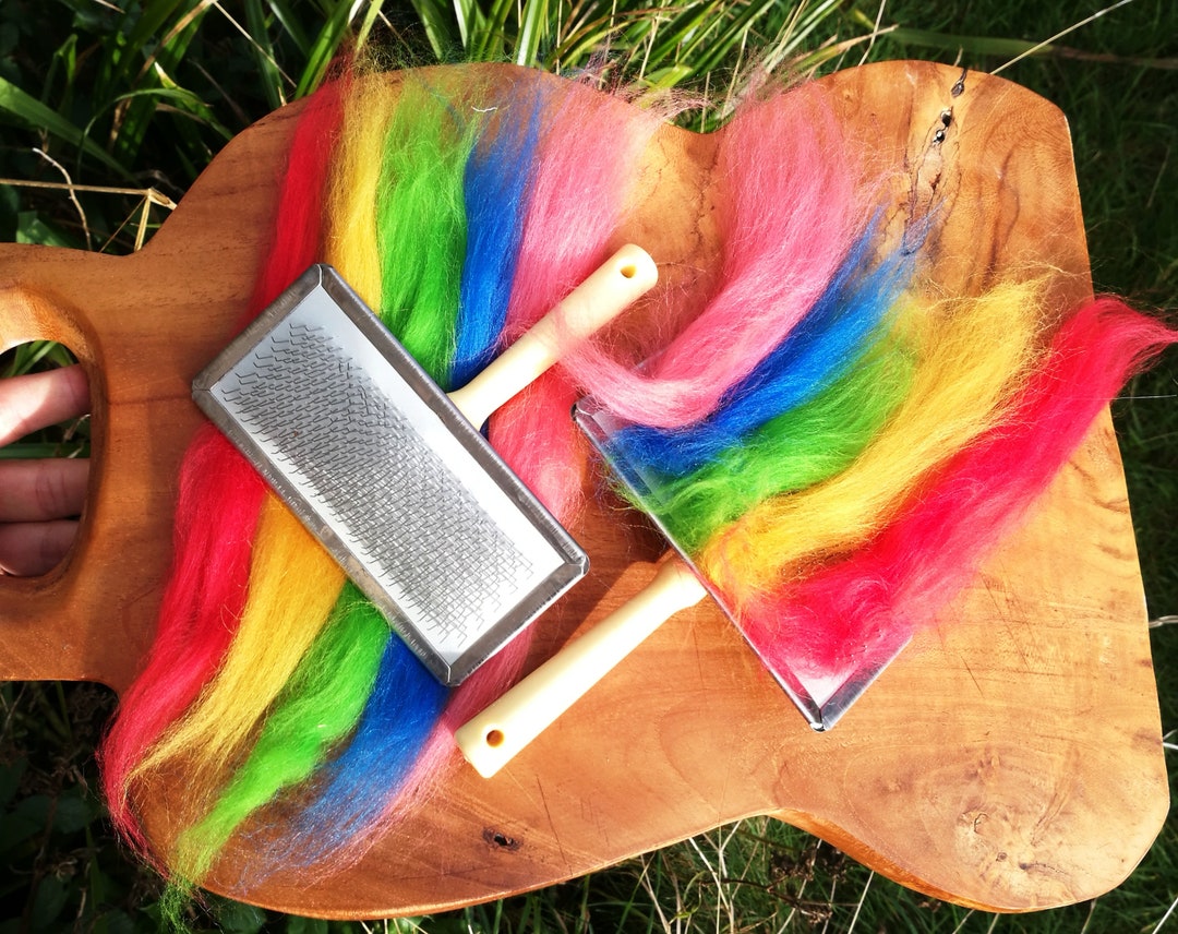 Carding Brush Pair and Wool Fleece Hand Carder, Silk Carder, Carding ...