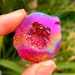 Rainbow Geode Fairy Geode Pink Crystal Cave Fairy Cave - Etsy