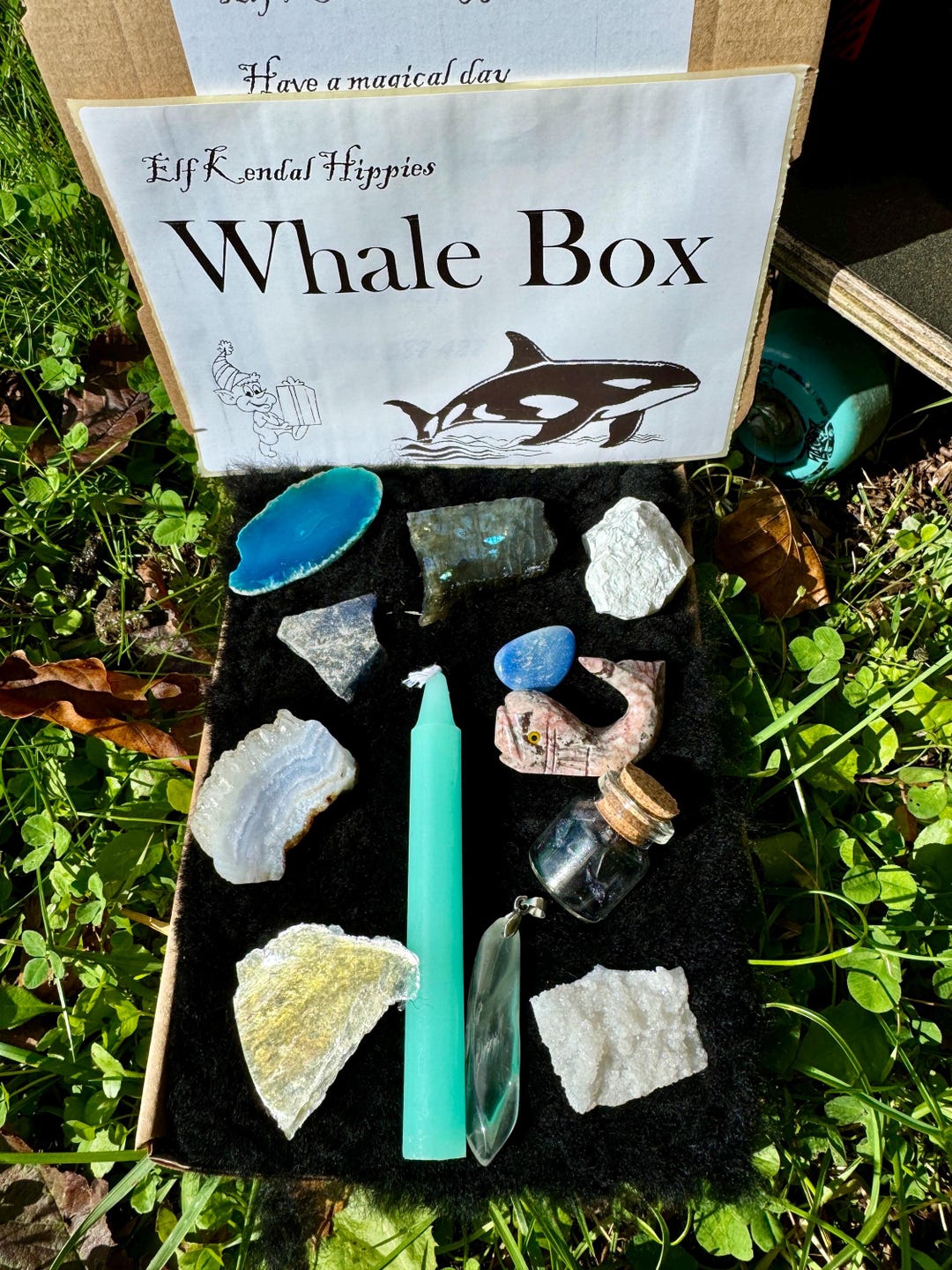 Whale Box Set, Christmas Ocean Theme Crystals. Mystery Crystal Box ...