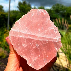 Love Stone Quartz Pink Quartz Raw Rough Crystal Pink Raw - Etsy UK