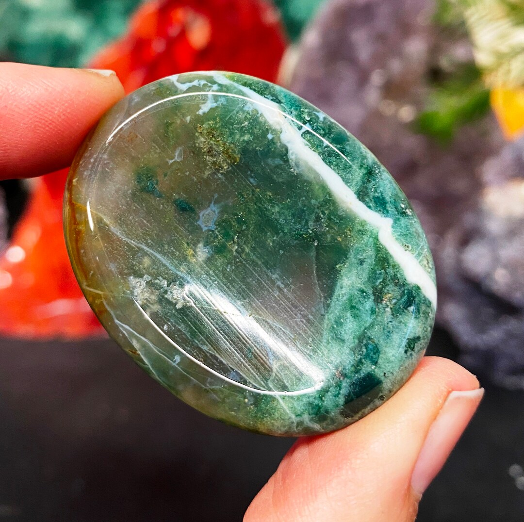 New Beginning Worry Stone Shield Stone Gift Pocket - Etsy