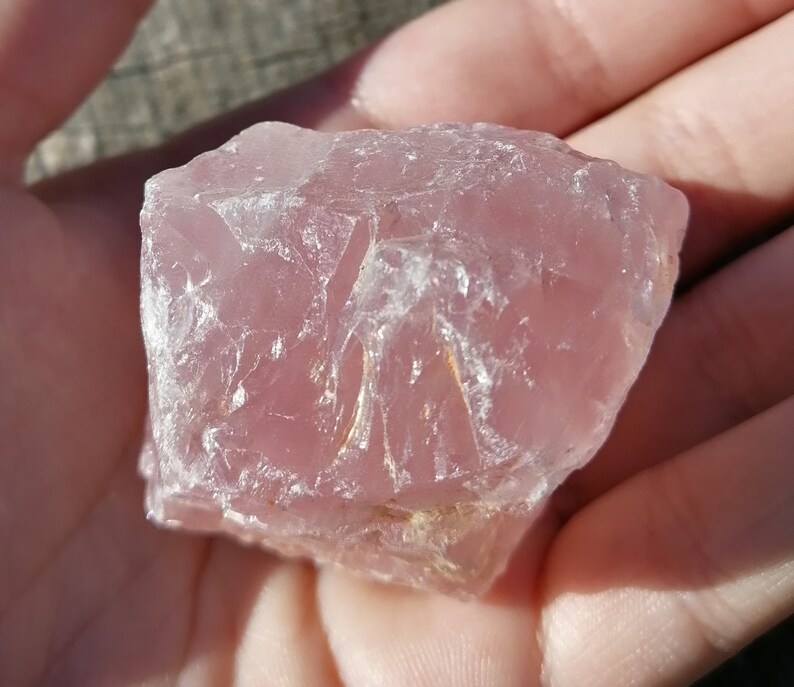 Rough rose quartz pink quartz chunk Christian crystals rock | Etsy