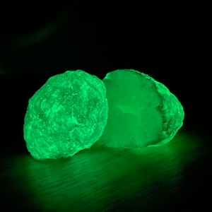 Glow Geode, Magic Crystal, Raw Geode Raw Crystal, Glow in Dark Crystal ...