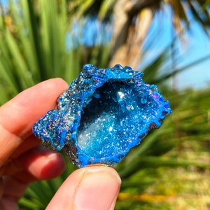 Mermaid Geode Blue, Mermaid Crystal, Mermaid Stone, Mermaid Rock ...