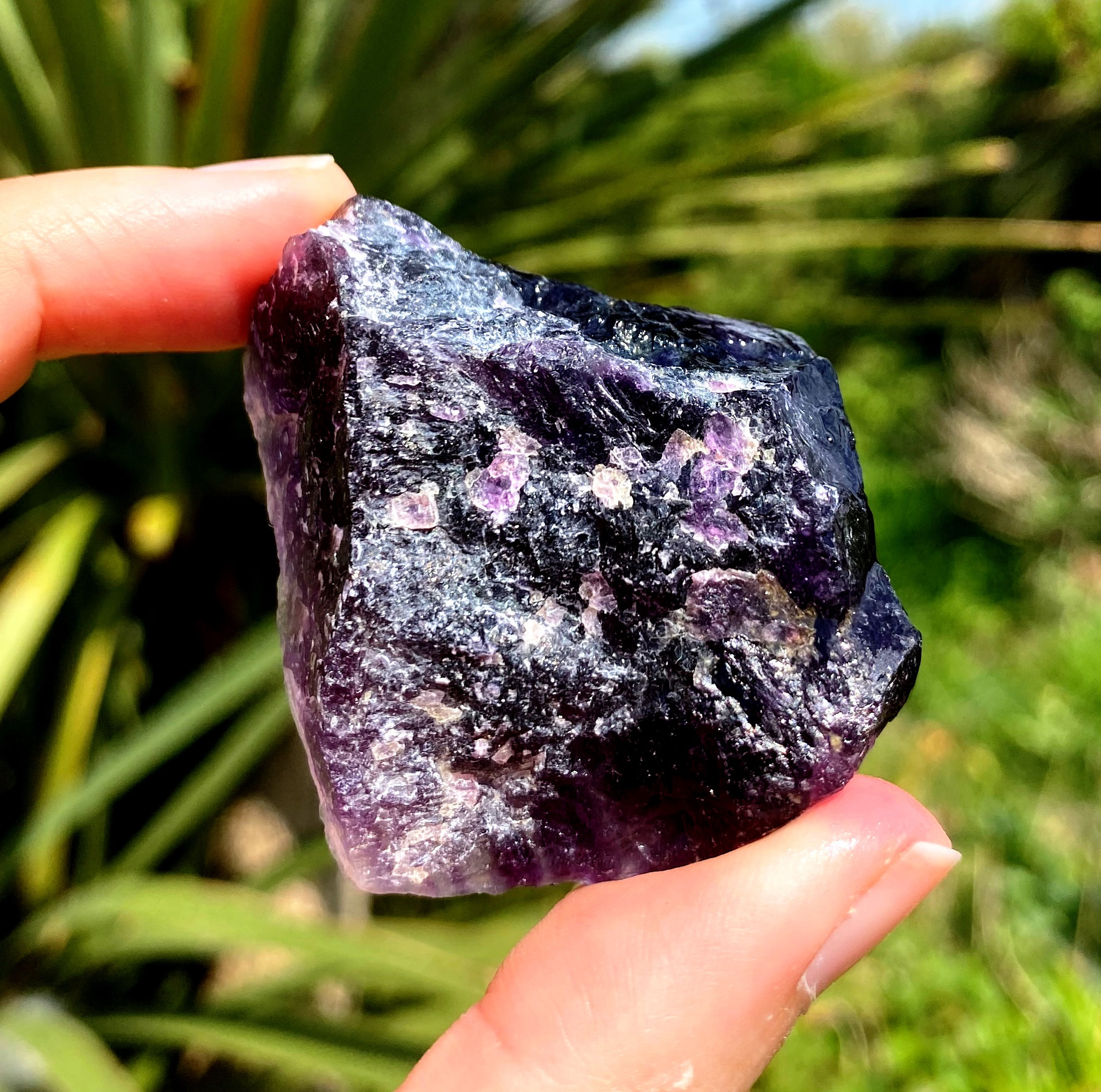 Purple Mineral Rocks