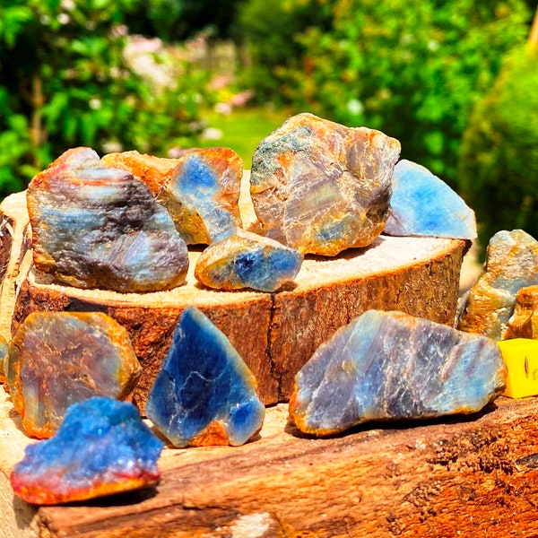 Giant Sapphire Stone Necklace - Etsy