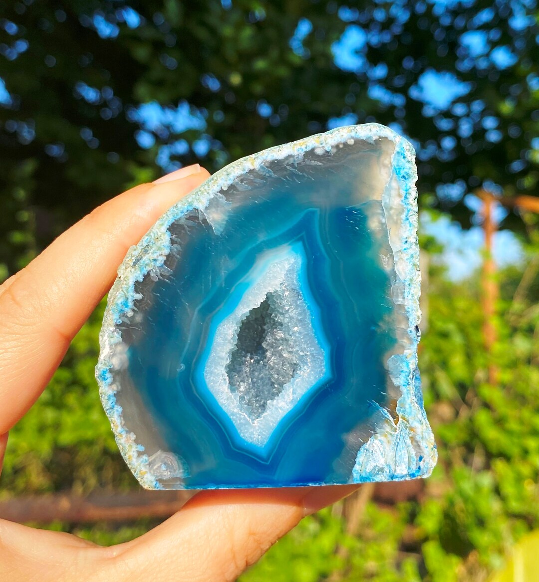 Christmas Druzy Cave Geode Cave Blue Mermaid Geode Fairy - Etsy