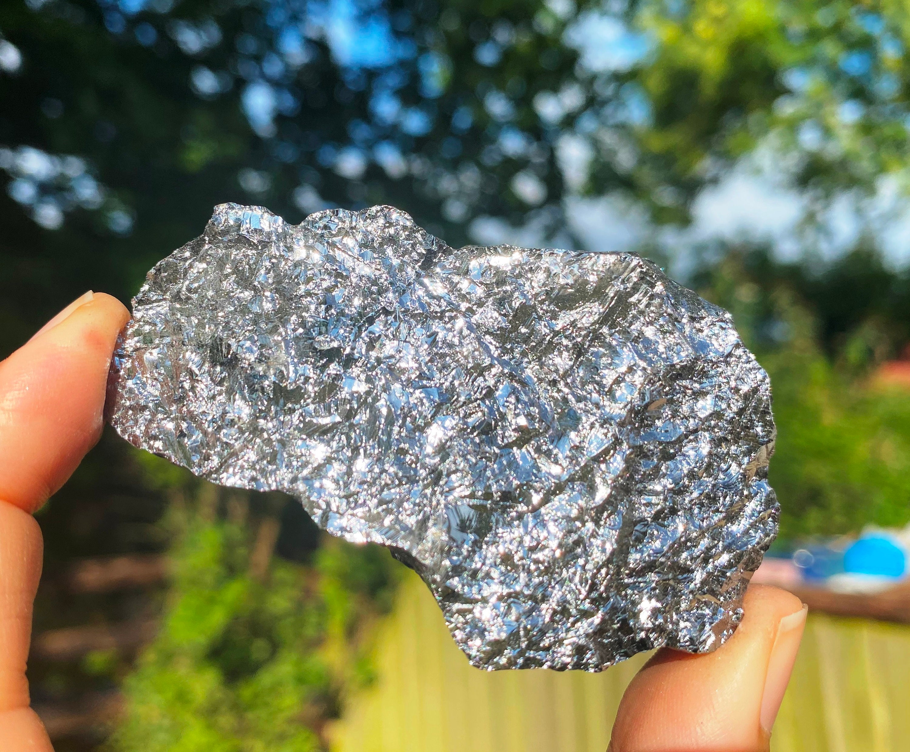 Shiny Silver Rock Identification
