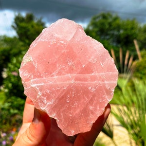 Love Stone Quartz Pink Quartz Raw Rough Crystal Pink Raw - Etsy UK