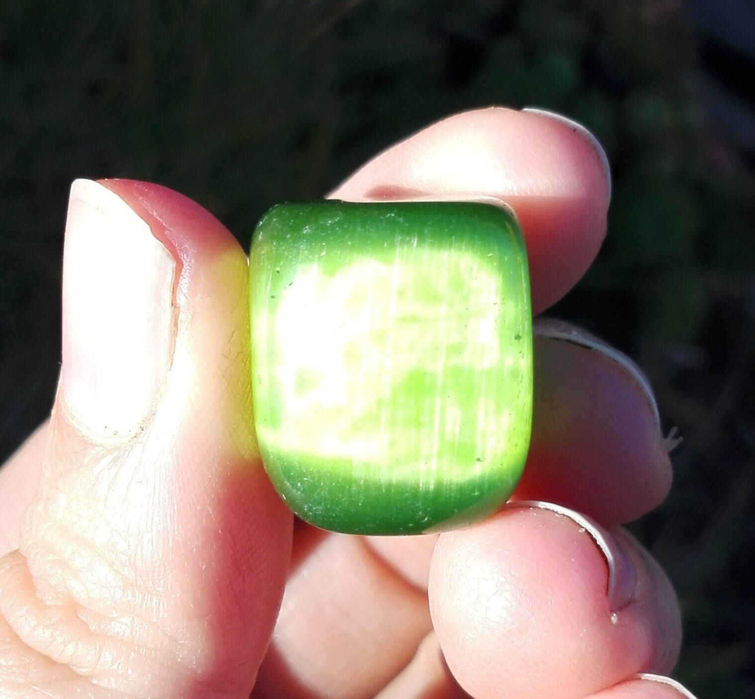 Green Eyed Stone Cats Eye Magic Green Stone Fairy Stone - Etsy UK