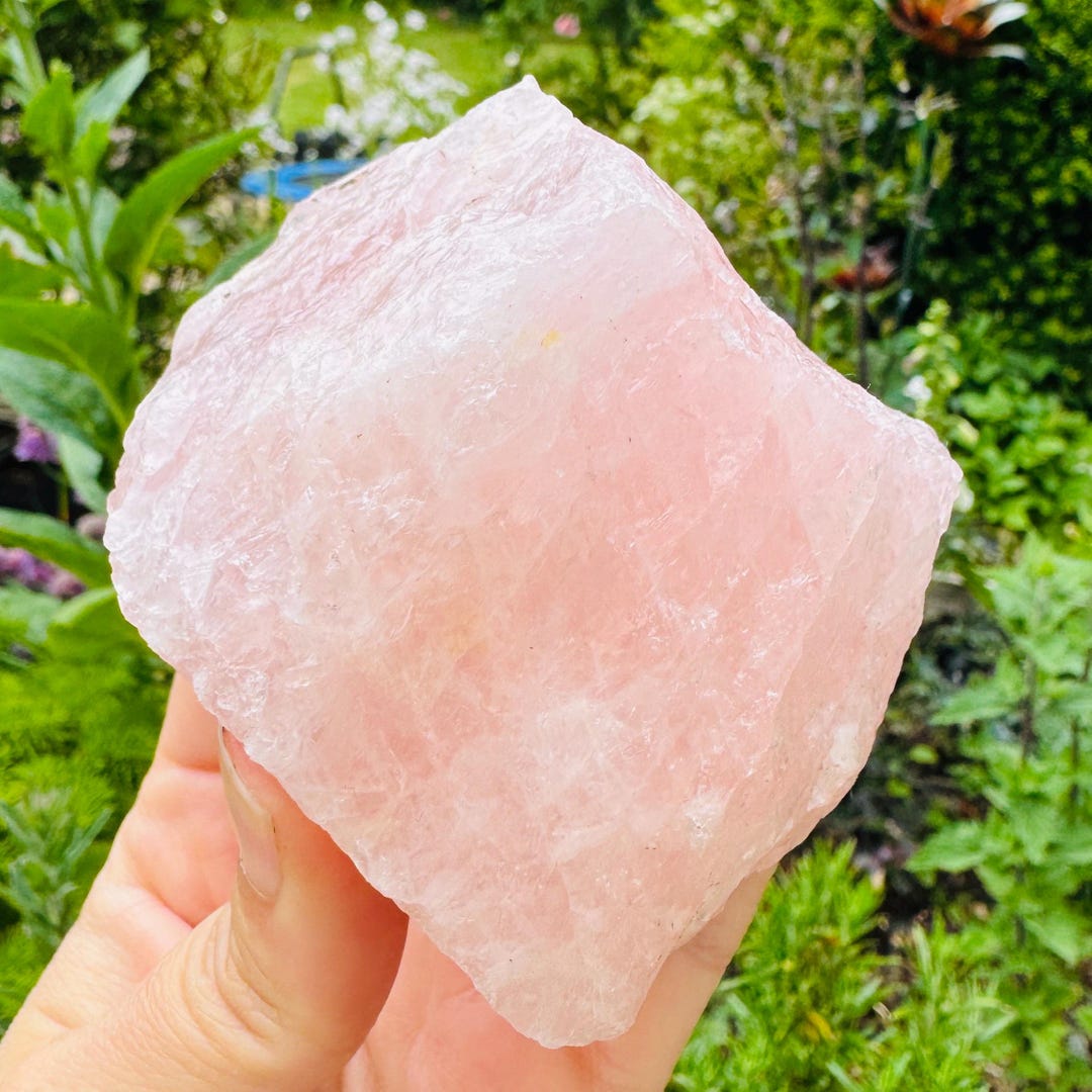 Raw Rose Quartz, Big Quartz Chunk, Rough Rose Quartz, Healing Rose ...