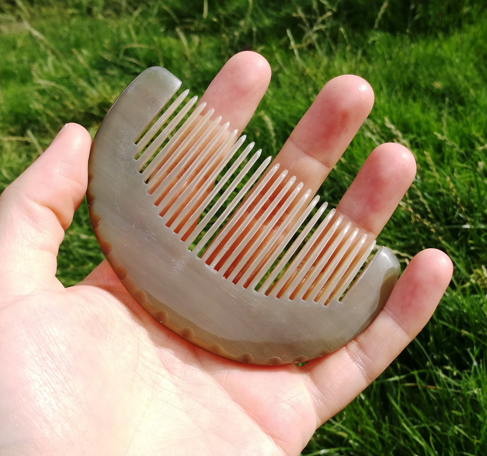 Half Moon Comb 9 Cm Head Sore Comb No More Tears Horn Comb - Etsy UK
