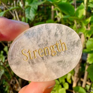 Stone With the Word Courage - Etsy UK